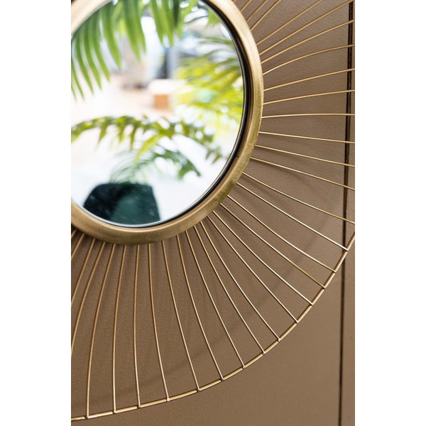 Mercer41 Set Of 3 Wall Mirror Abstract Designed Wall Mirrors | Wayfair