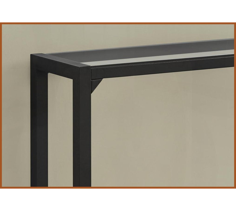 Latitude Run® Contemporary Coffee Table with Sturdy Black Metal Base ...