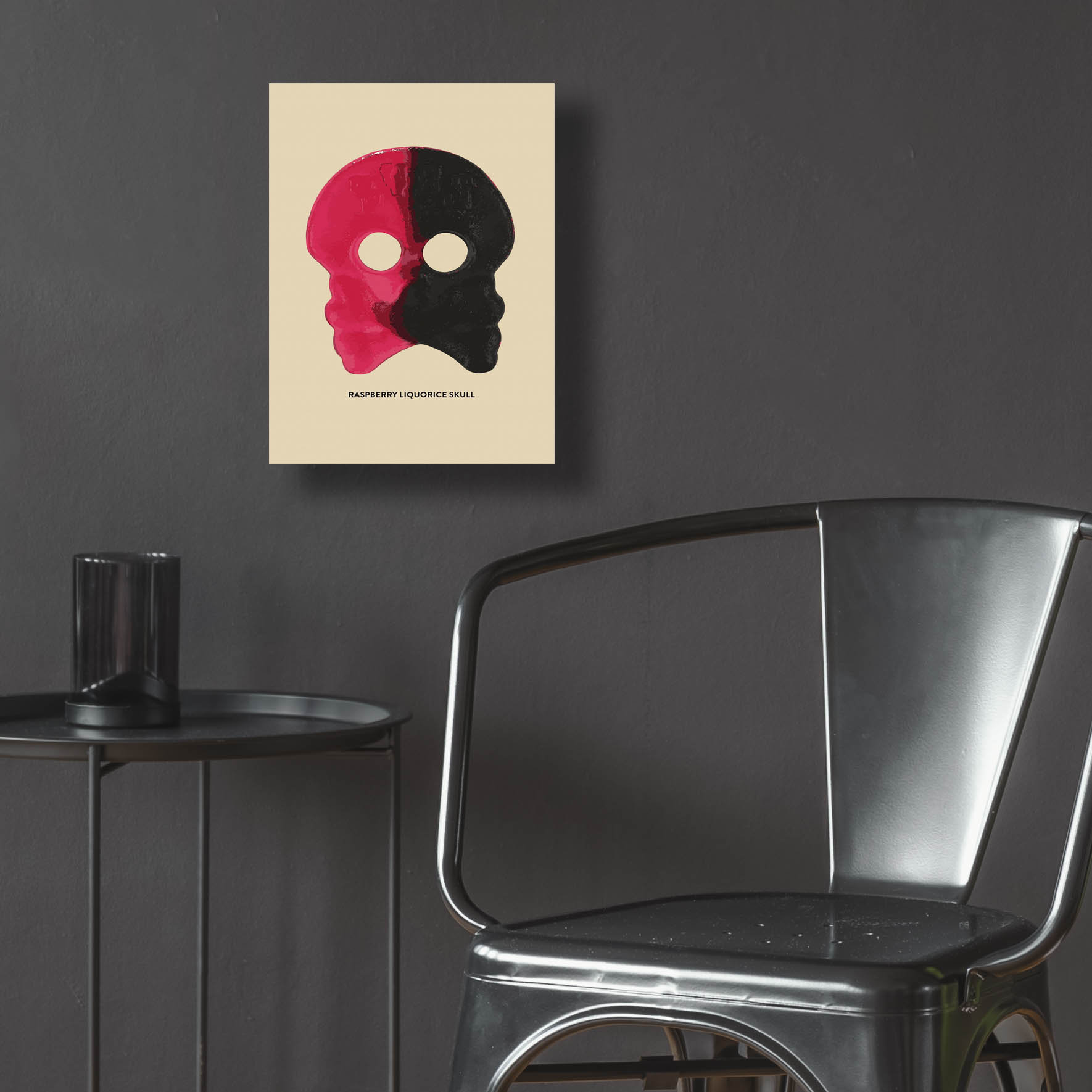 Trinx 'Raspberry Liquorice Skull' by Andreas Magnusson Acrylic Glass ...