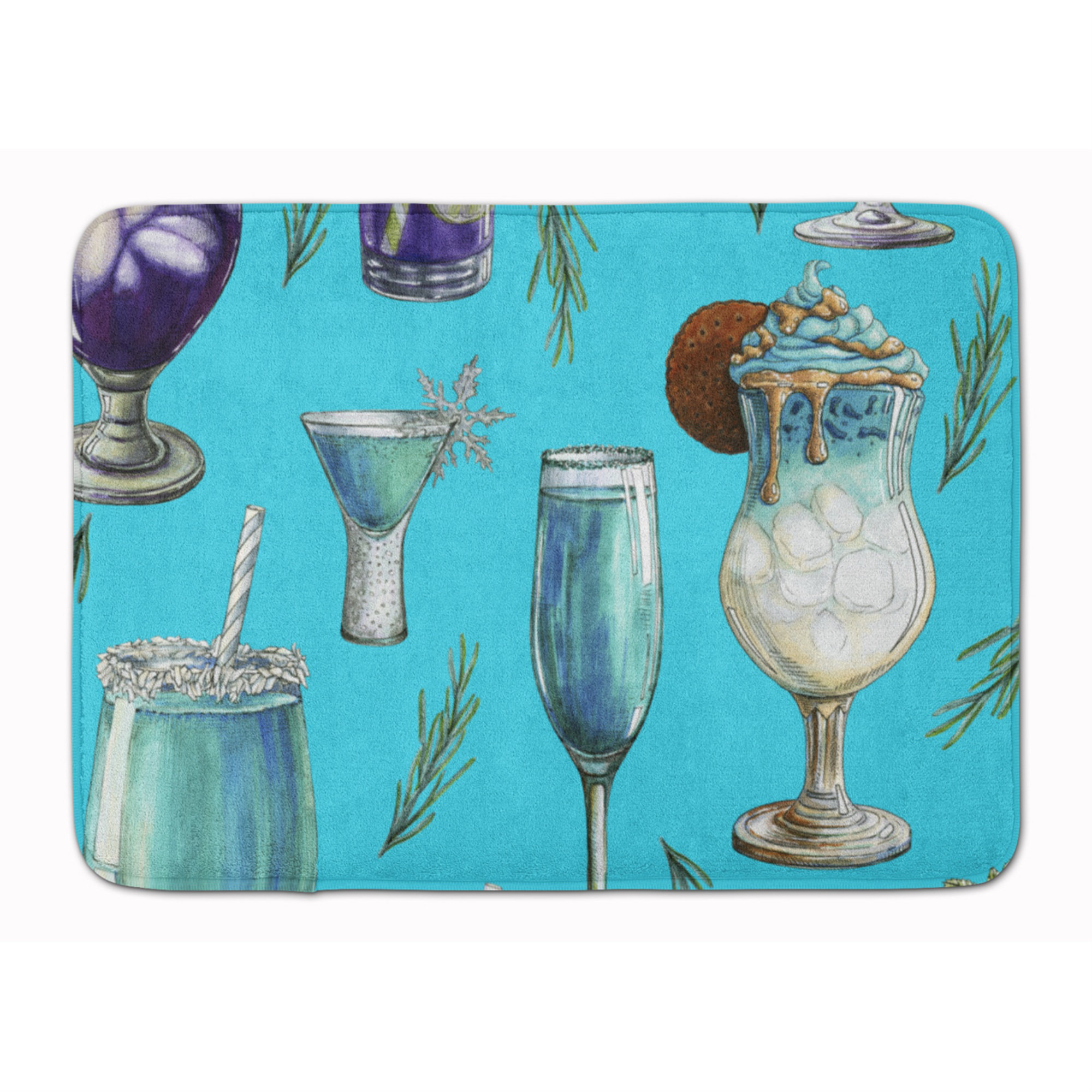East Urban Home Drinks and Cocktails Bath Rug | Wayfair