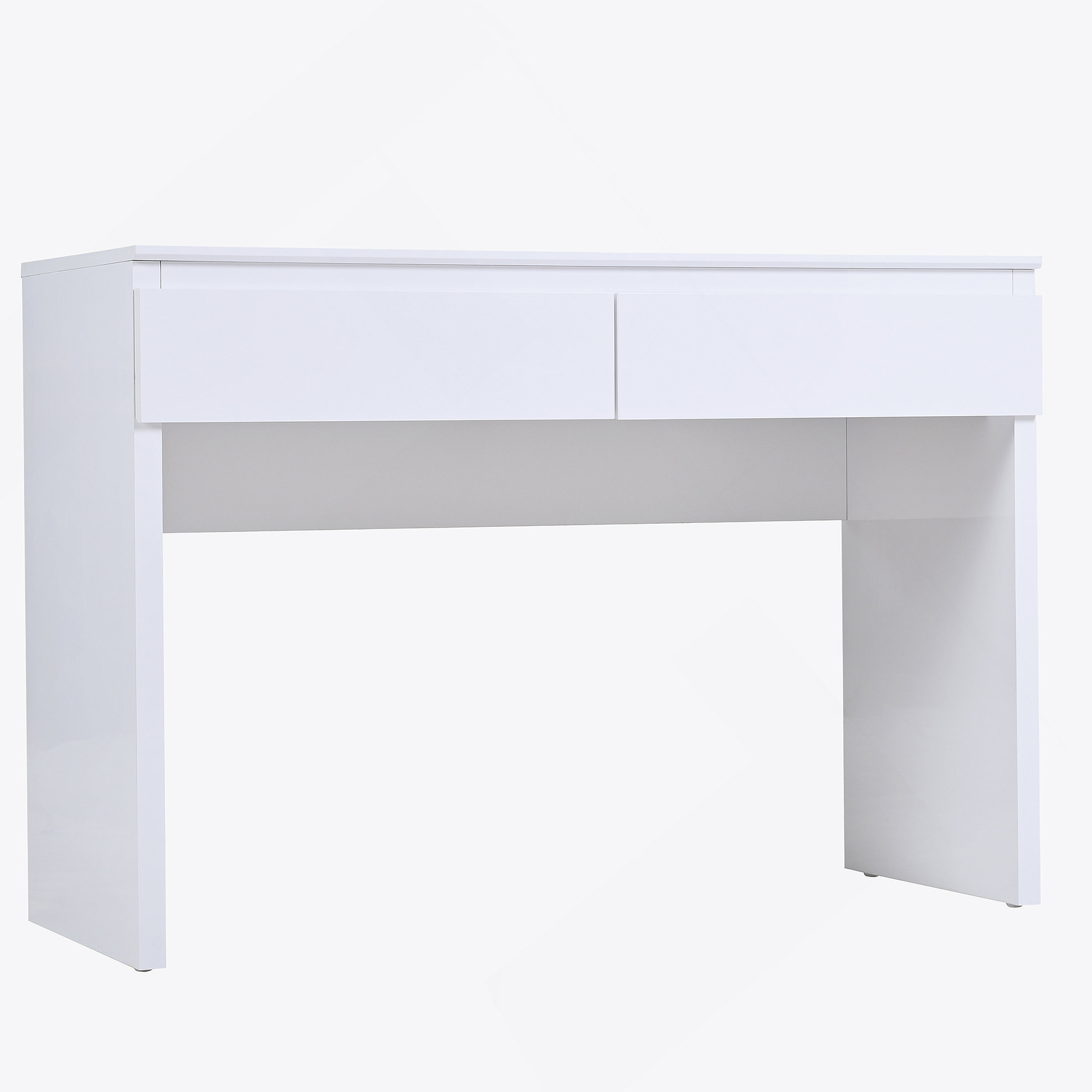 Ebern Designs Modern Minimalist Two-Drawer Dressing Table with Spacious ...