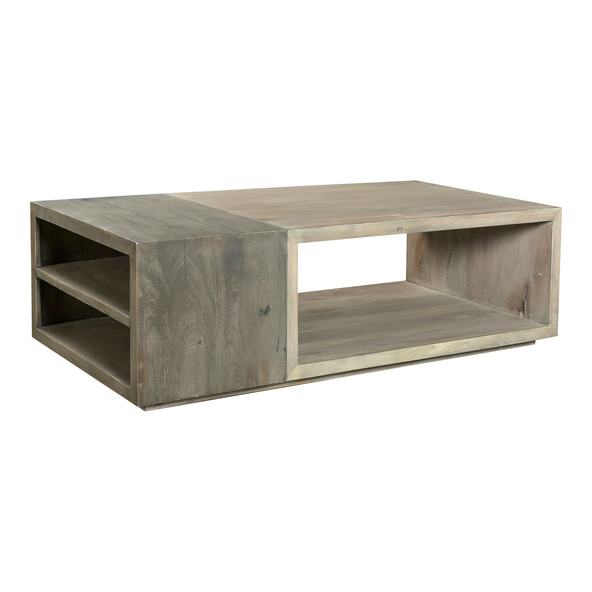 Joss & Main Rinnel Solid Wood Block Coffee Table with Storage & Reviews ...