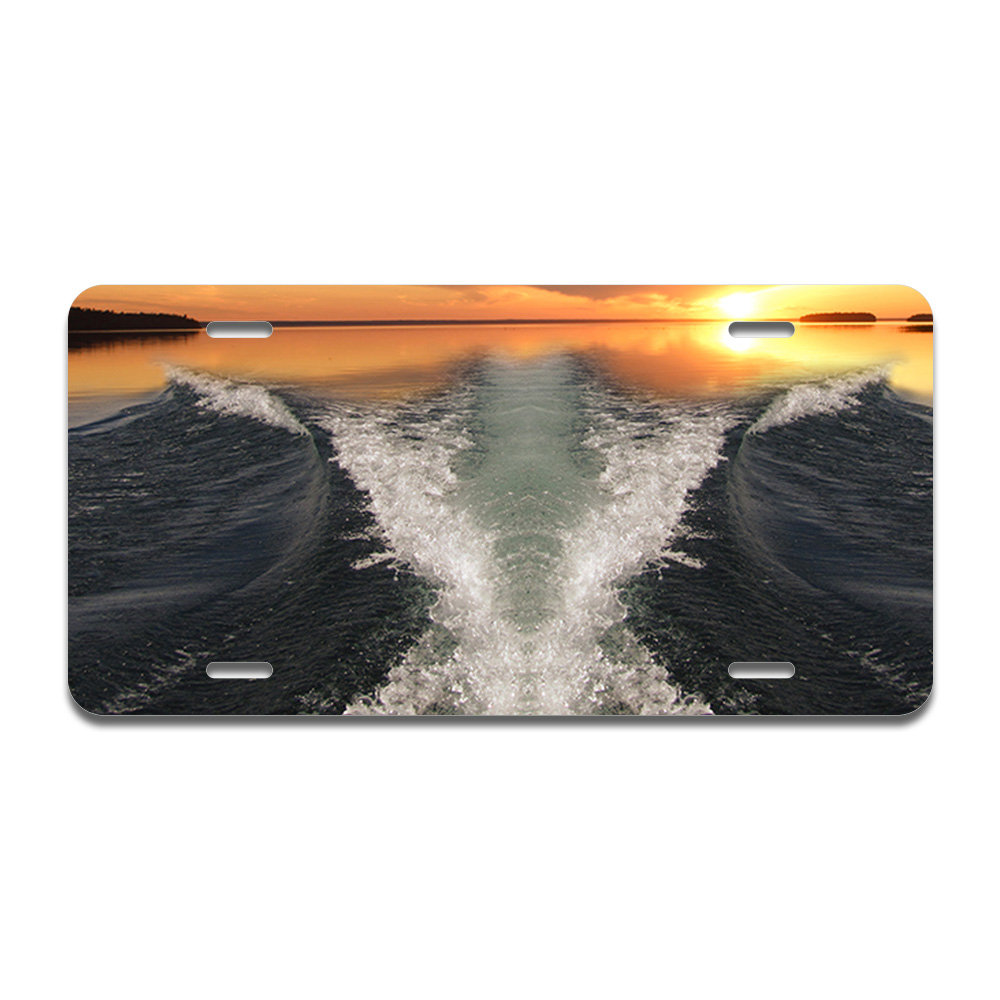 SignMission Sunset Wake Aluminum Plate Frame | Wayfair