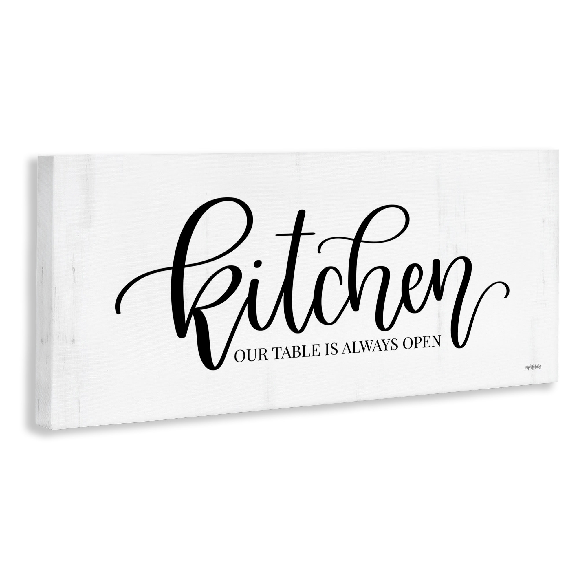 Latitude Run® Kitchen Always Open Canvas Wall Art by Imperfect Dust ...