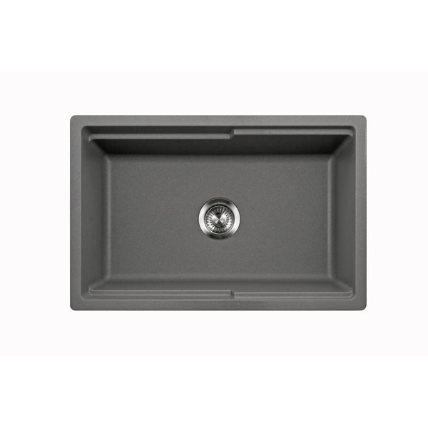 Houzer 30 in Apron Front Granite Workstation Kitchen Sink w ...