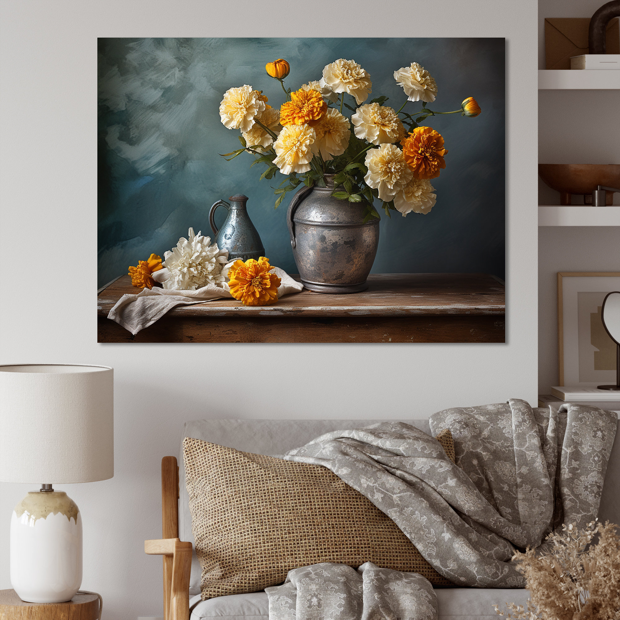 Winston Porter Marigold Elegance Bouquet Still Life I On Canvas Print ...