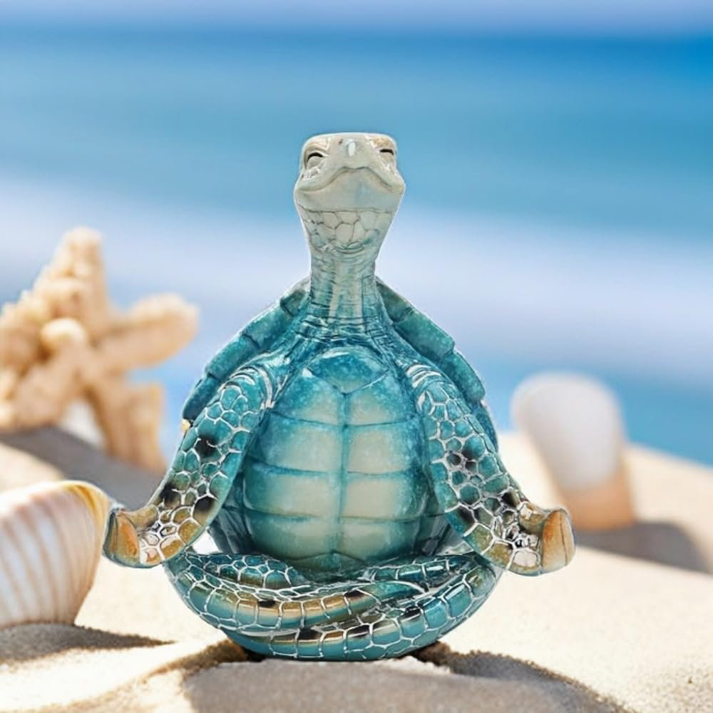 Trinx Coral Reef Sea Turtle Meditation Yoga Decor, Garden Figurine Sea ...