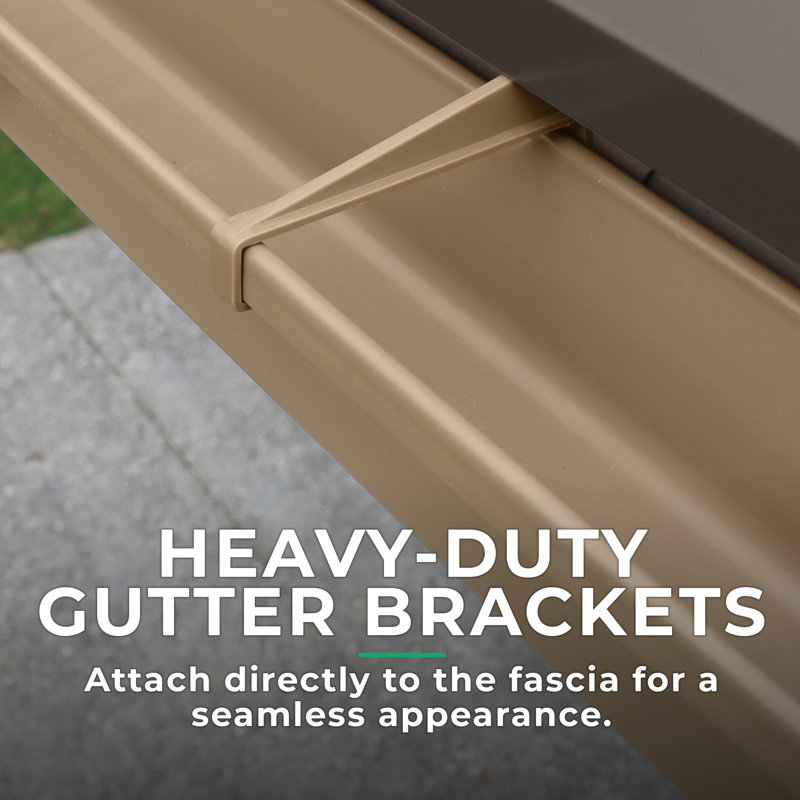 Yardistry 10' x 12' Meridian Gazebo Rain Gutter Kit Durable PVC ...