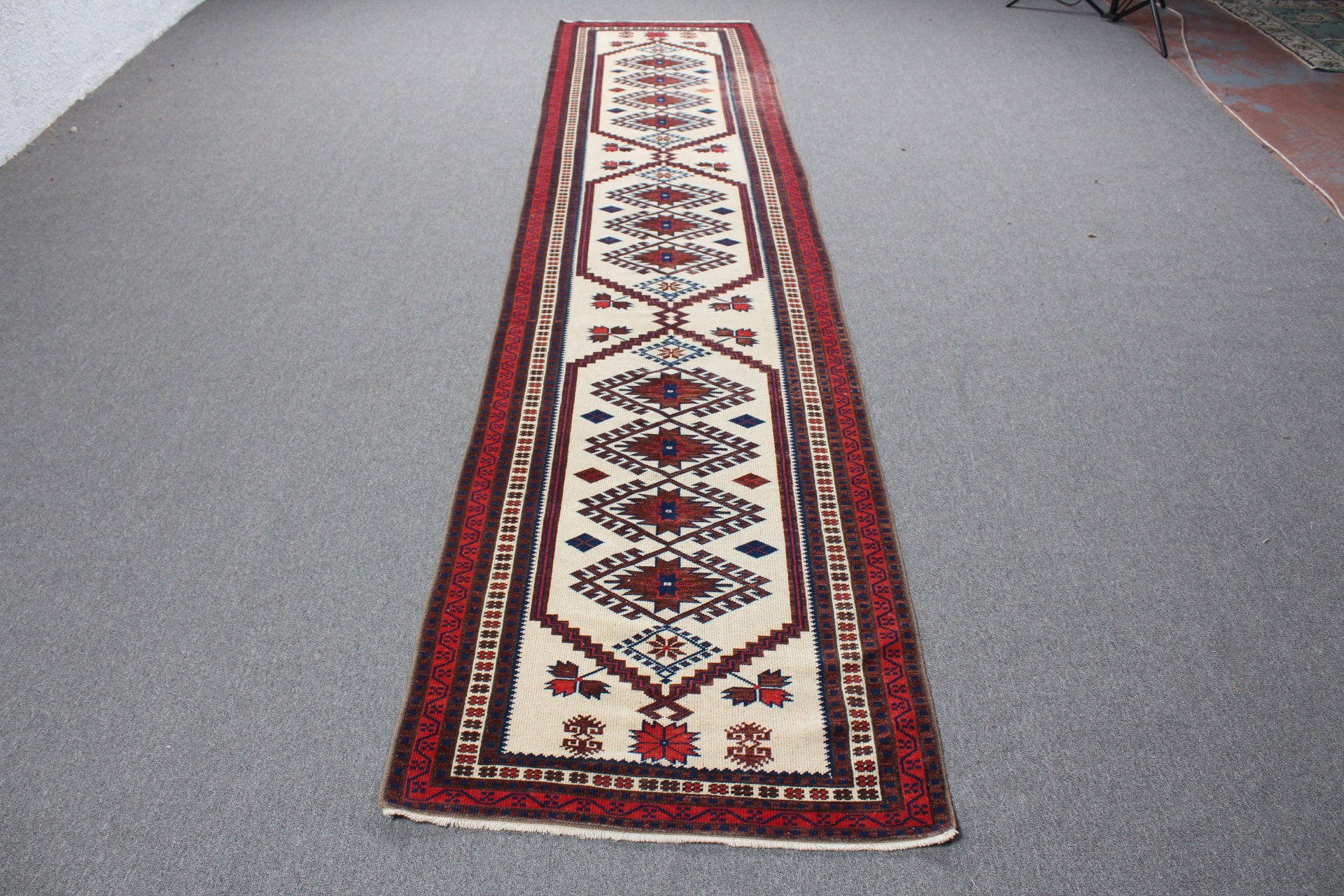 Dakota Fields Vintage Anatolian Long Runner Rug in Warm Brown Tones ...