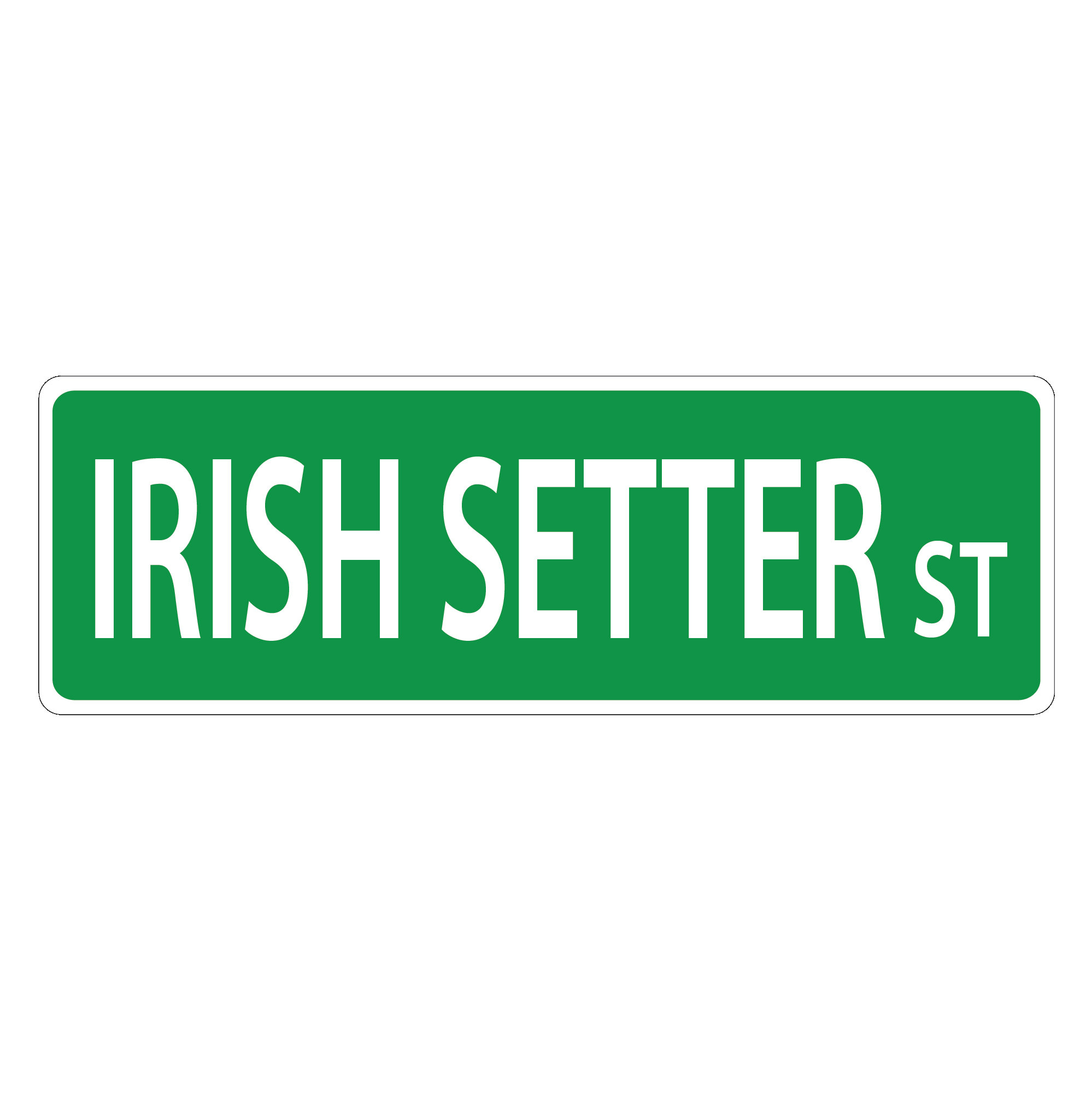 Imagine This Company Irish Setter Hanging Street Sign | Wayfair
