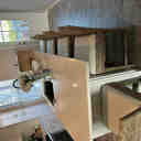 Kelly Clarkson Home Kaia Rattan and Solid Wood Upholstered Stool ...