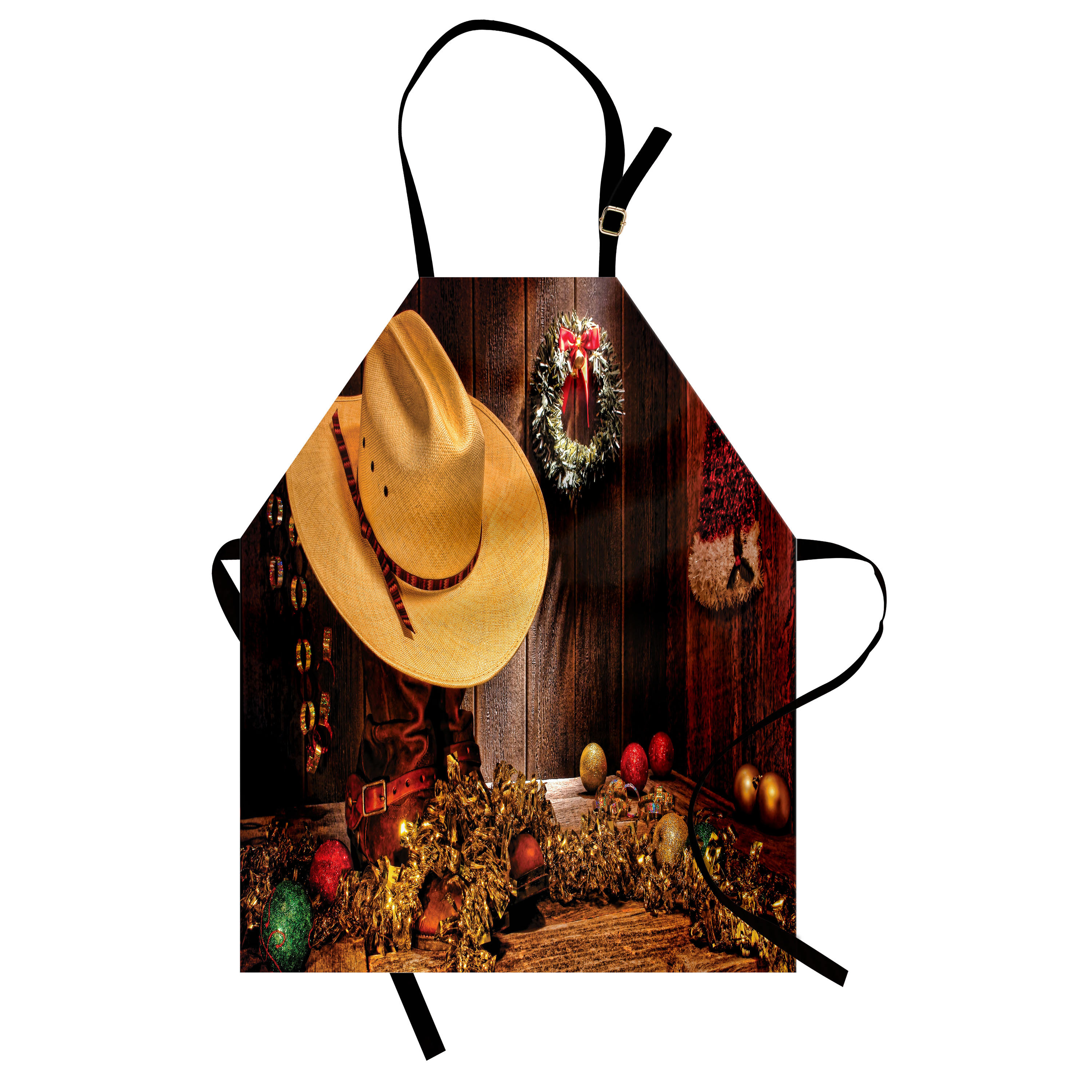 East Urban Home Western Apron, Cooking Gardening, Adult Size, Cream ...