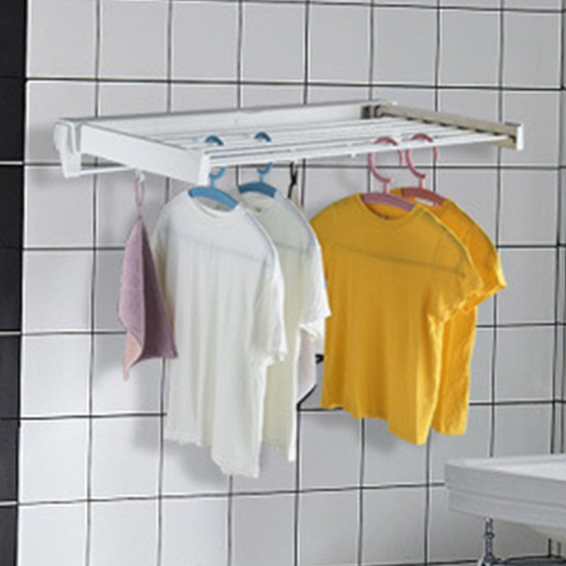 Rebrilliant Foldable Wall-Mounted Drying Rack & Reviews | Wayfair