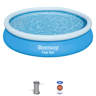 Bestway: Fast Set - 12' x 30" Inflatable Round Pool Set - Blue, Above ...