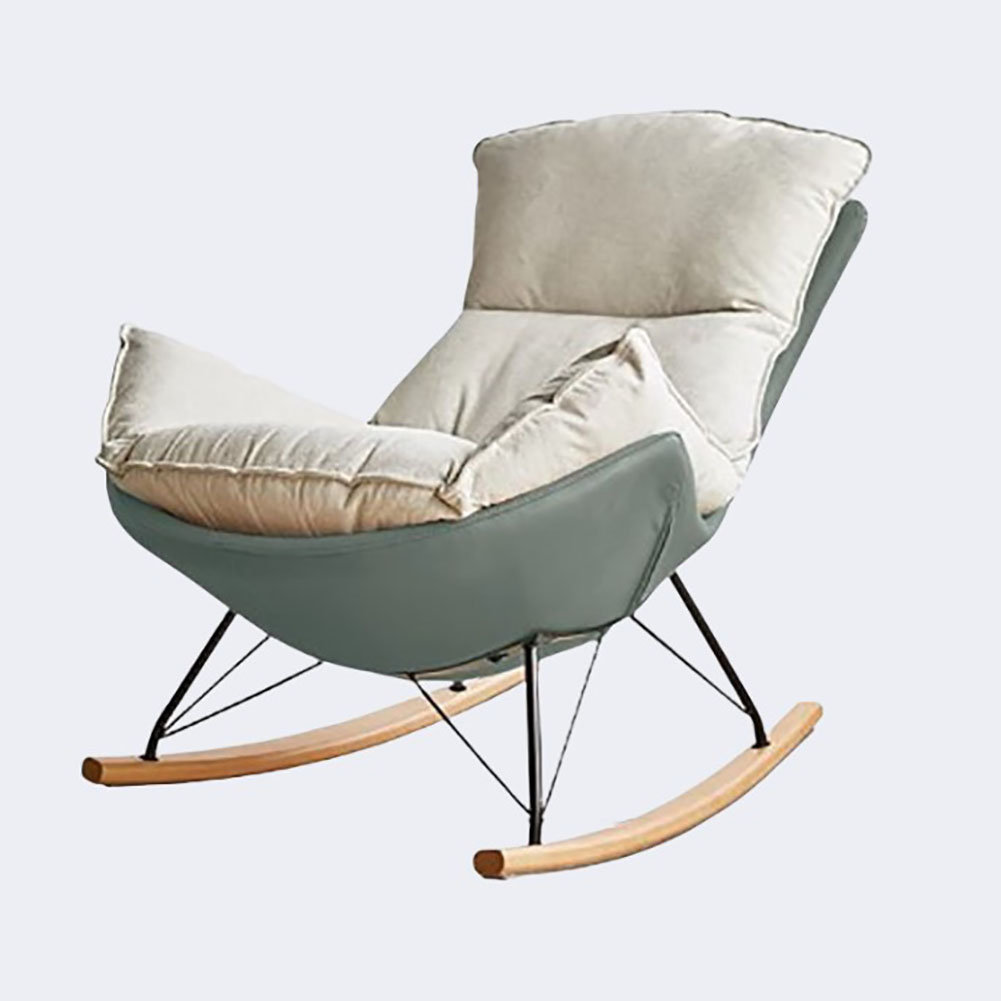 ChairVogue Modern simple eggshell rocking chair | Wayfair
