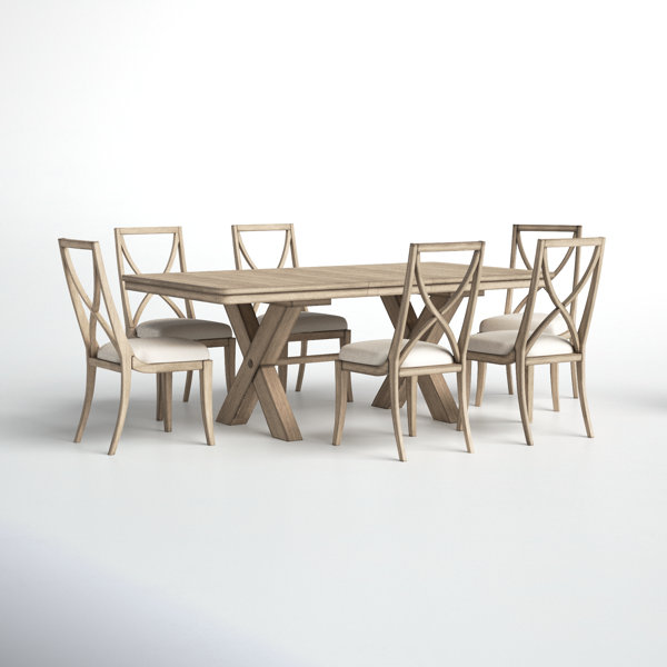 Birch Lane™ Regan 7 - Piece Extendable Dining Set & Reviews | Birch Lane