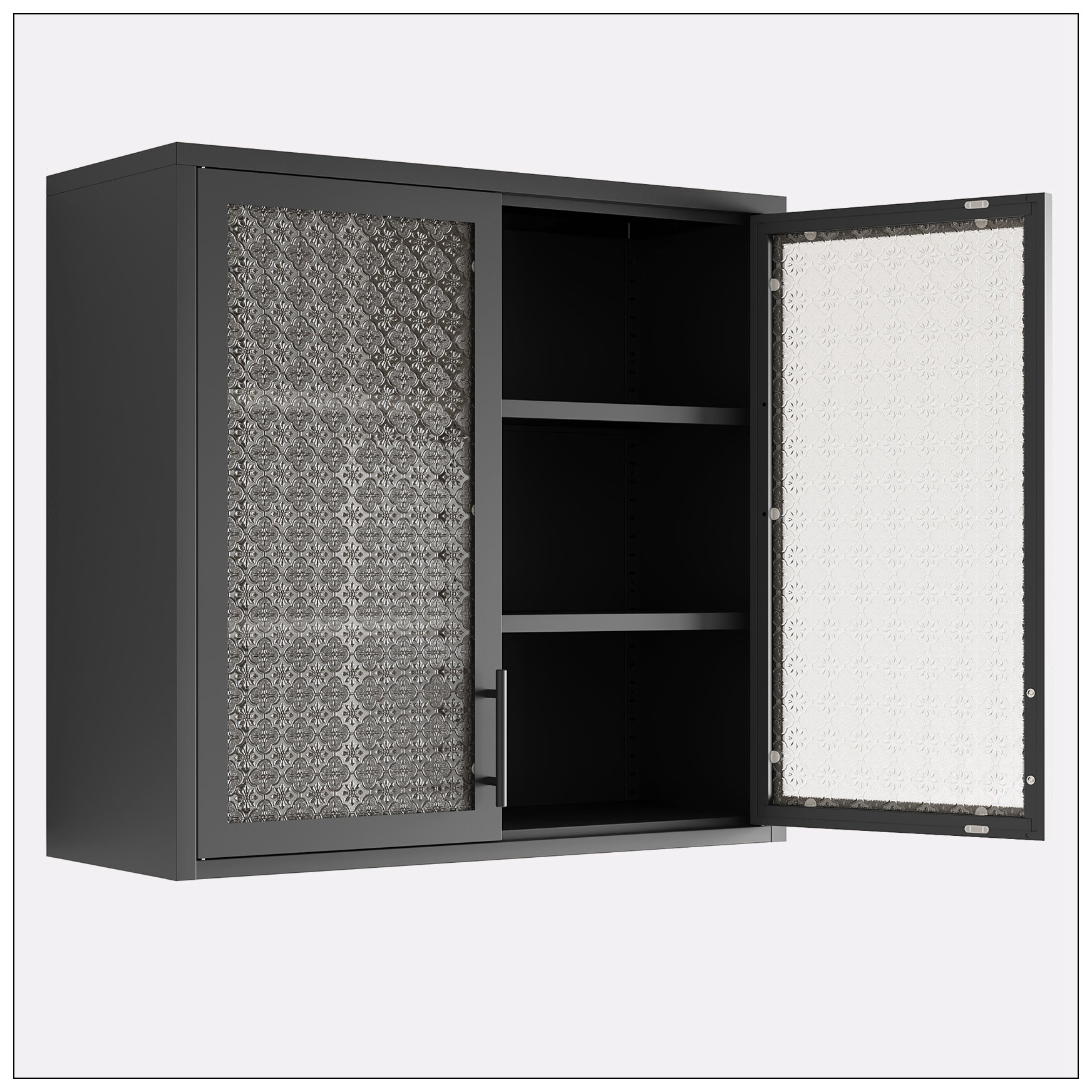 Ebern Designs Wall Mounted Cabinet Storage Cabinet, Begonia-Embossed ...