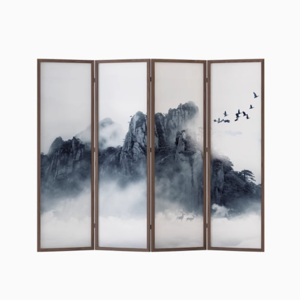 dujinlong home Minimalist Solid Wood Screen | Wayfair