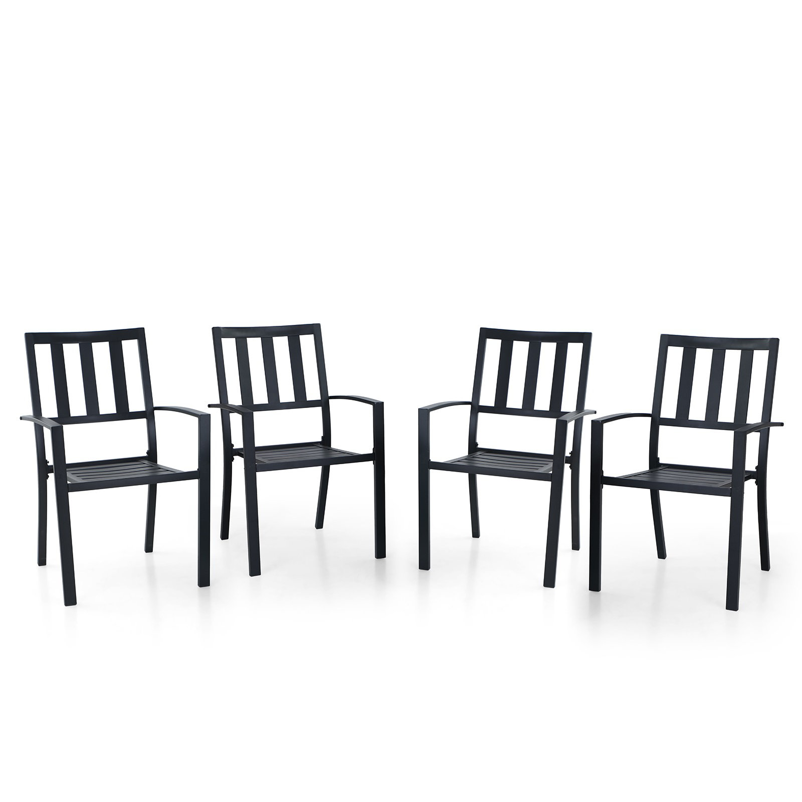 Lark Manor™ Alyah Outdoor Stacking Dining Armchair & Reviews | Wayfair