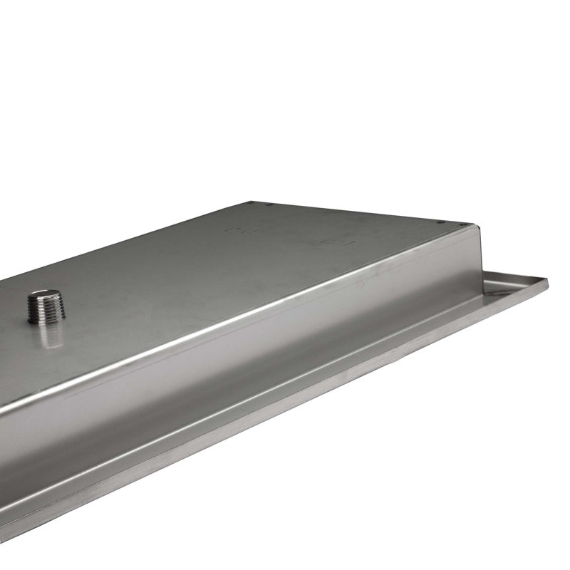 Celestial Fire Glass 24" x 8" Rectangular Fire Pit Burner w/ Pan ...