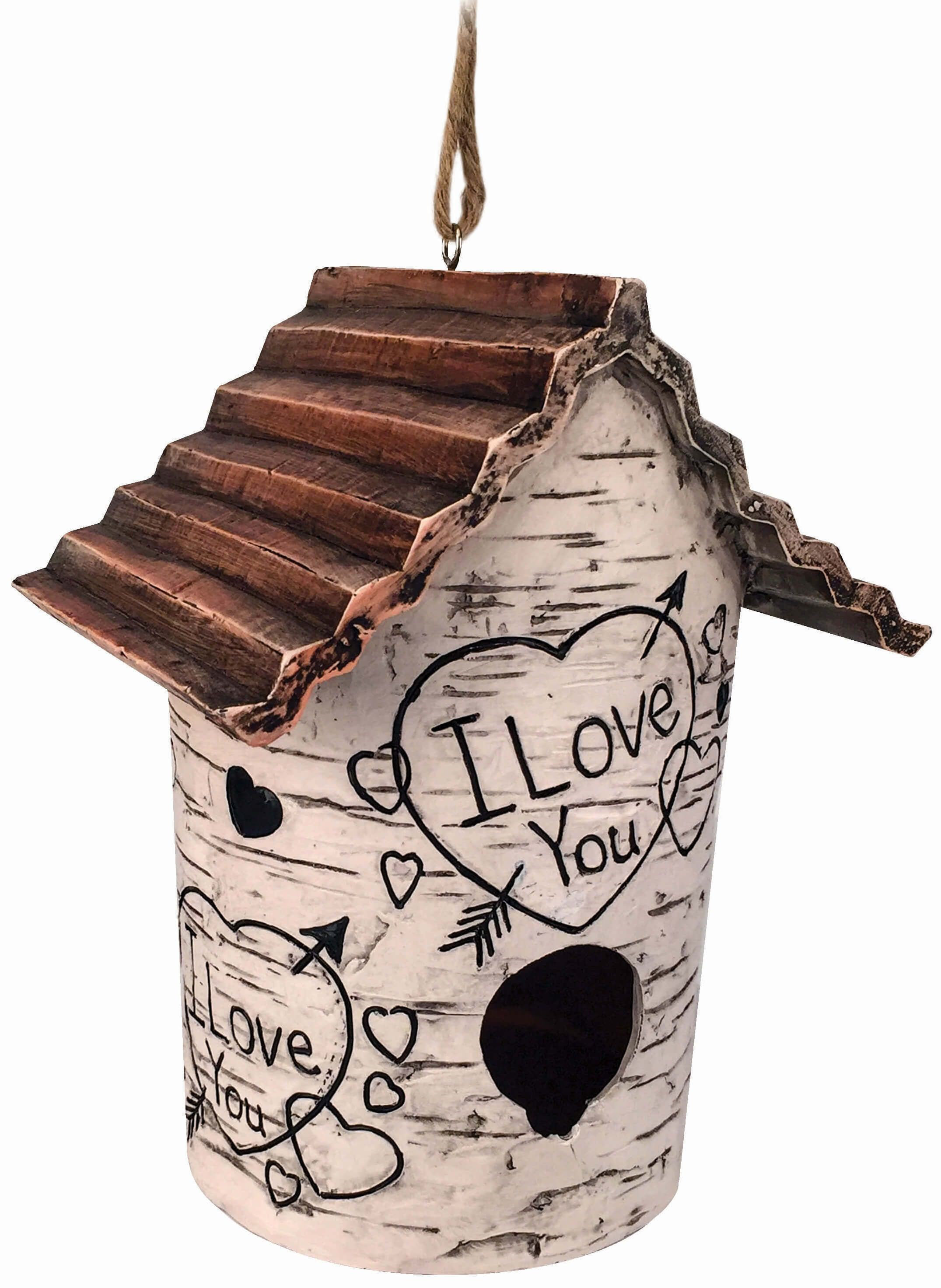 Spoontiques Maison d'oiseaux bouleau 8,5 po x 5,5 po x 6,5 po - Wayfair ...