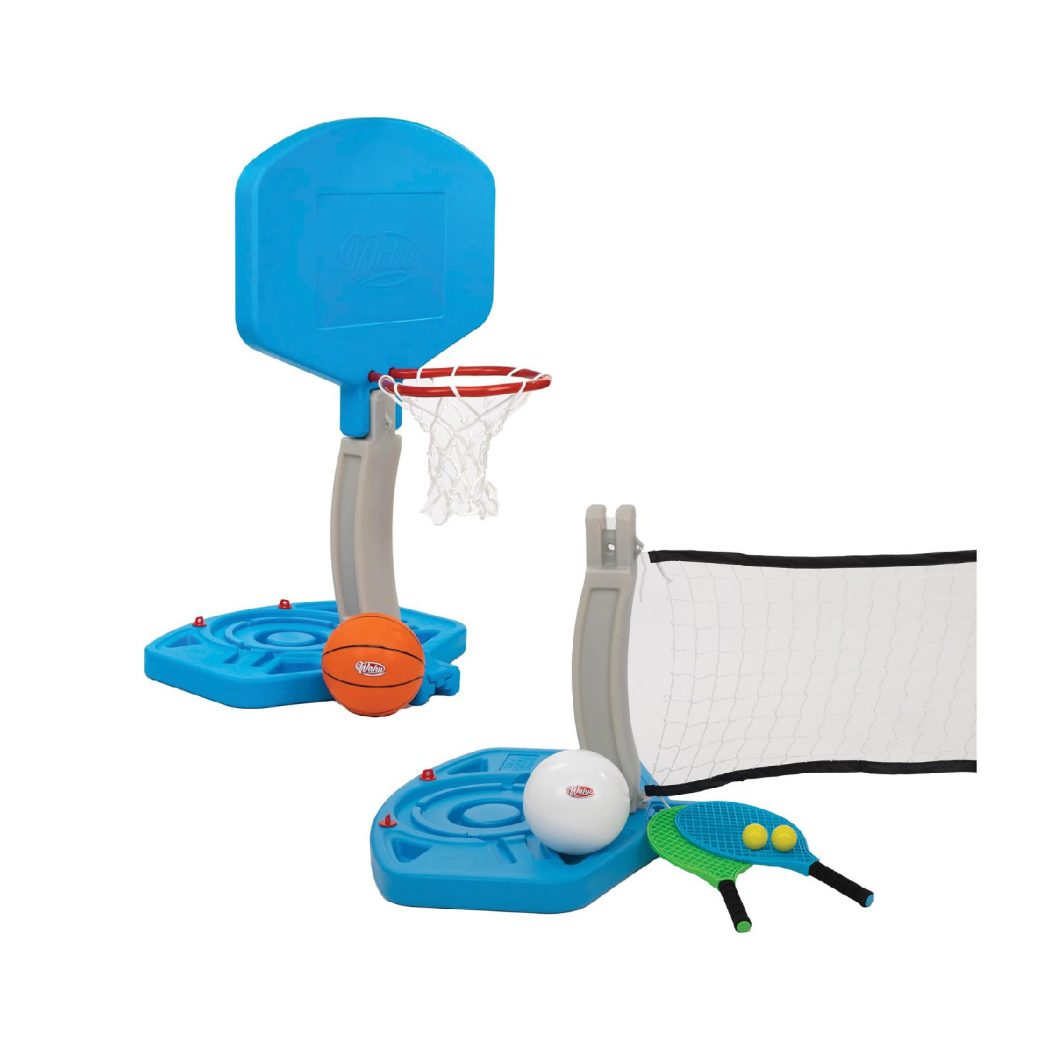JETEHO 3-In-1 Pool Sports Game Pack With Basketball, Volleyball, And ...