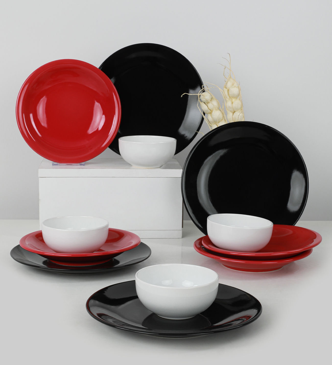 East Urban Home Caladh 12 Piece Dinnerware Set, Service for 4 | Wayfair