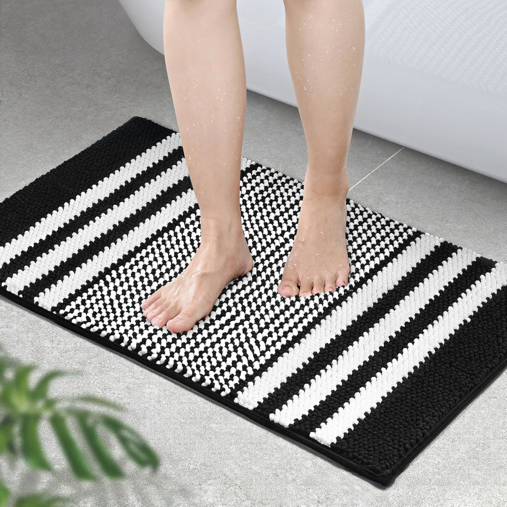 Ebern Designs Non Slip Bottom Liner Washable Bath Mats | Wayfair