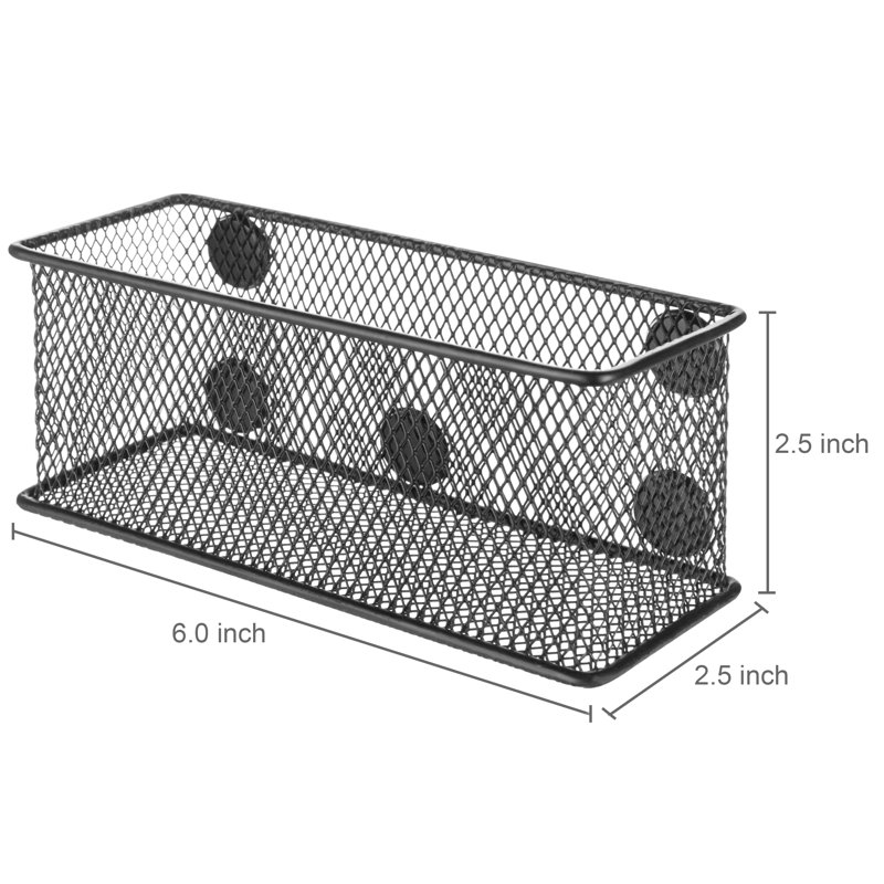 MyGift Wire Mesh Magnetic Supply Storage Basket & Reviews | Wayfair
