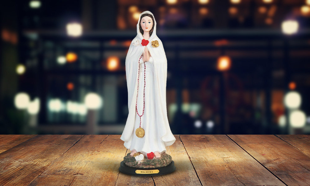 Trinx 16"H Rosa Mistica Holy Figurine Unique Gifts | Wayfair