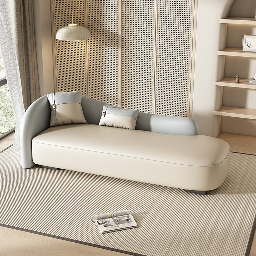 ChairVogue Simple Modern Lazy Casual Elegant Chaise Longue Faux Leather ...