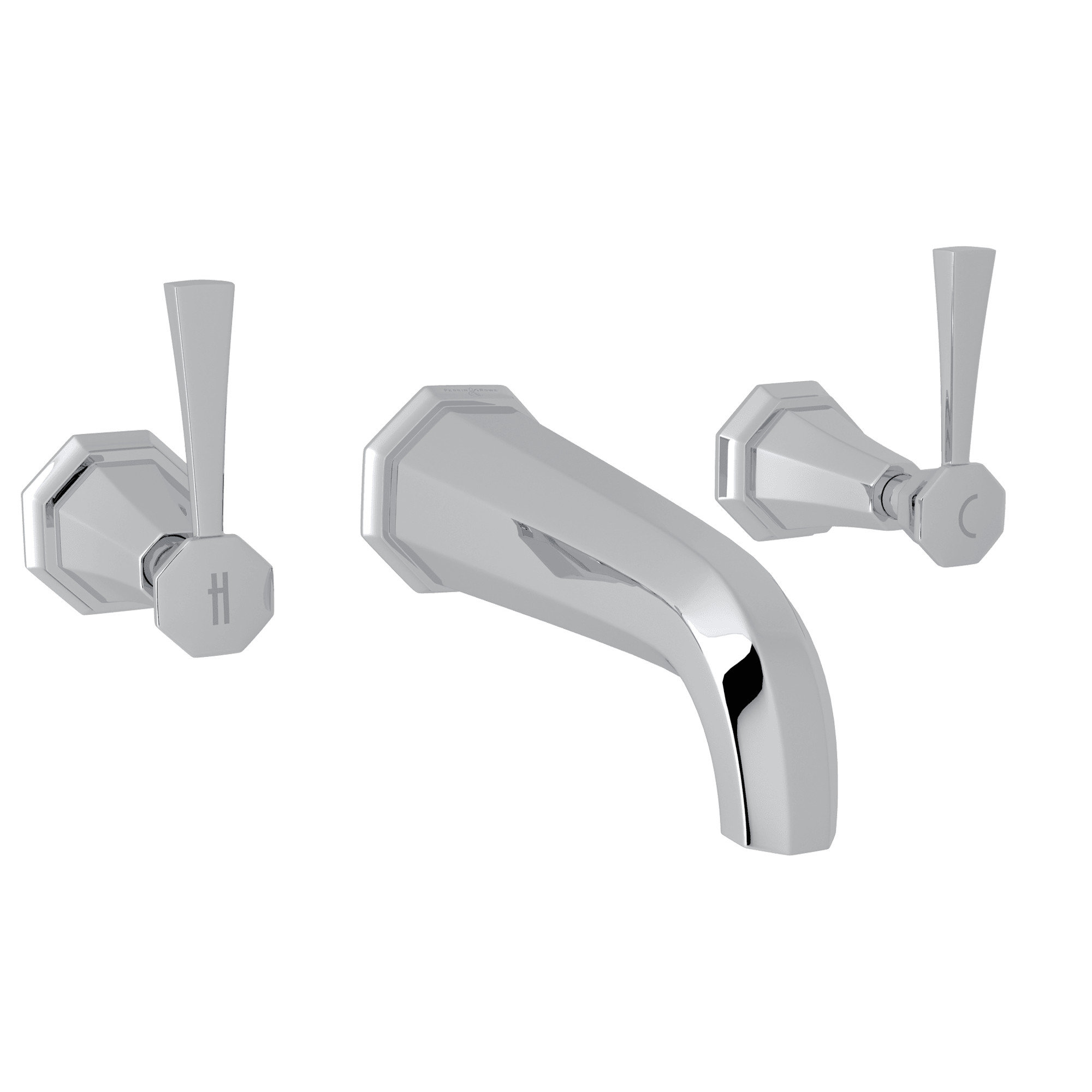 Perrin & Rowe Deco Wall Mount Lavatory Faucet Trim | Wayfair