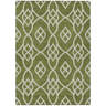 HomeRoots 8' X 10' Olive Green And Ivory Trellis Washable Indoor ...