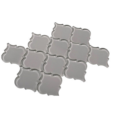 WS Tiles Water Jet Series 3.5" x 4.25" Straight Edge Glass Mosaic Tile ...