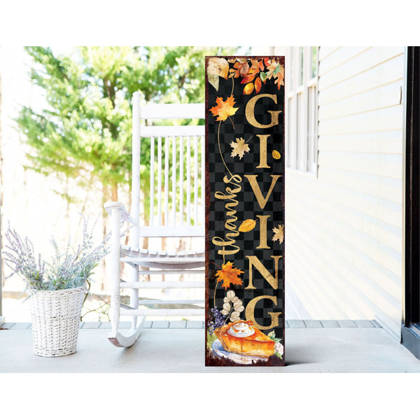 The Holiday Aisle® Thanksgiving Door Mural | Wayfair