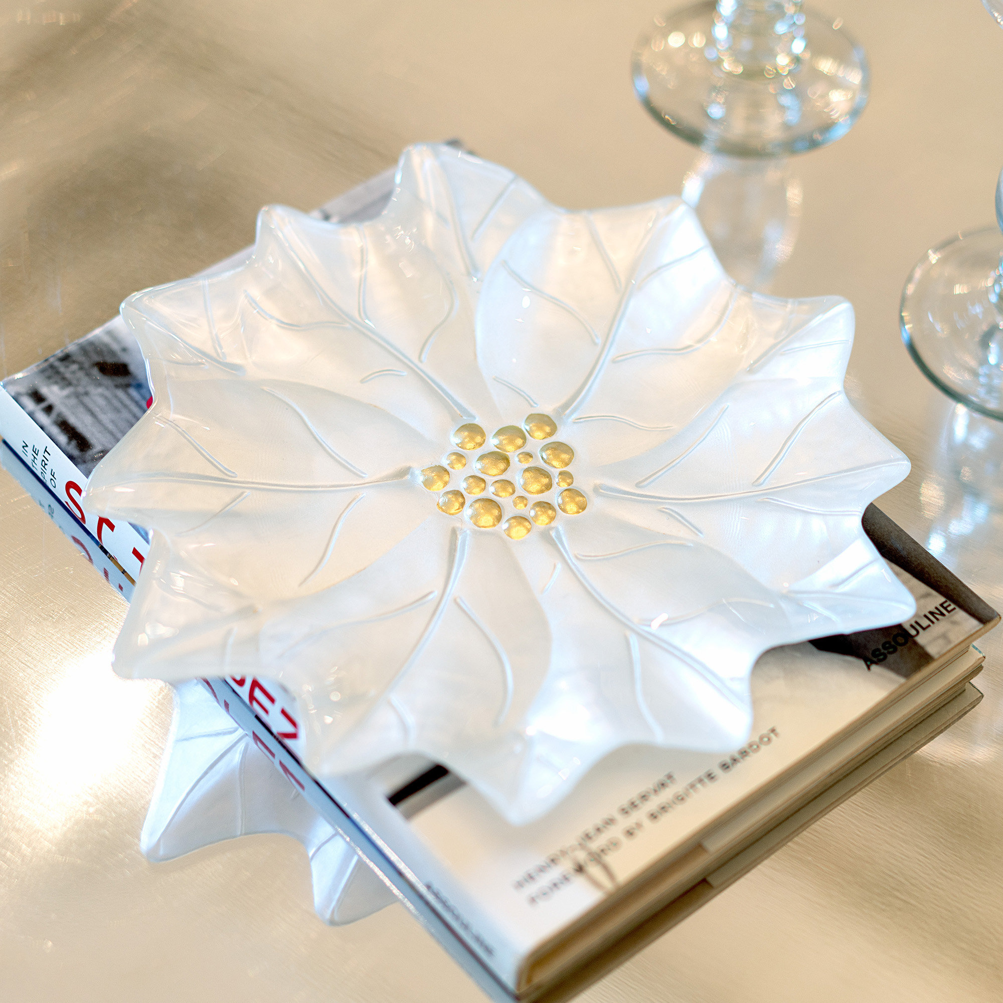 Astoria Grand Kalb Glass Holiday Decorative Plate & Reviews | Wayfair