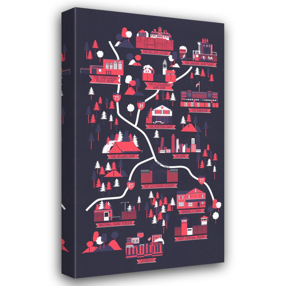 Dakota Fields The Walking Dead Map - Wayfair Canada