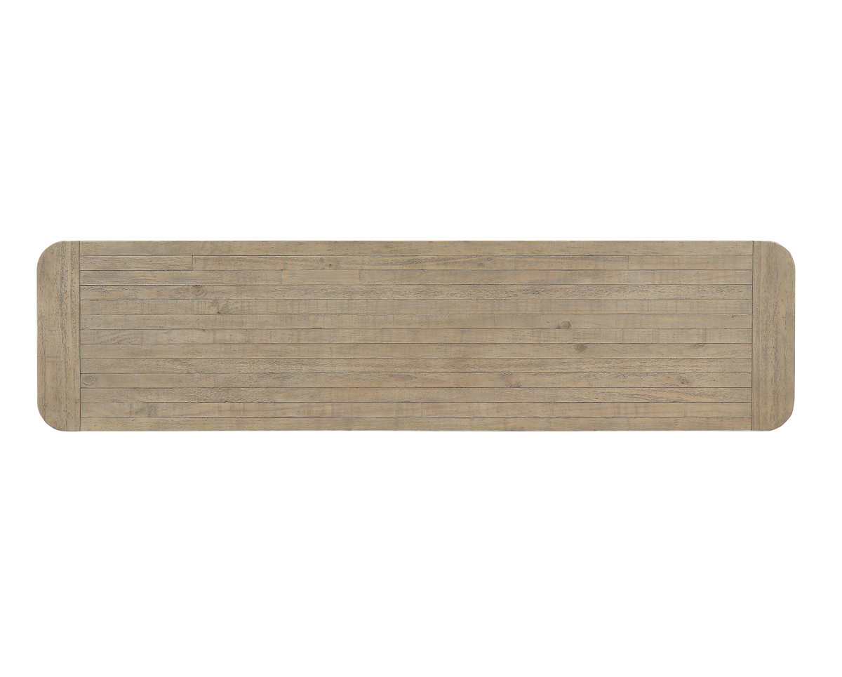 Classic Home Alpine 72" Transitional Concrete And Wood Sideboard Buffet ...