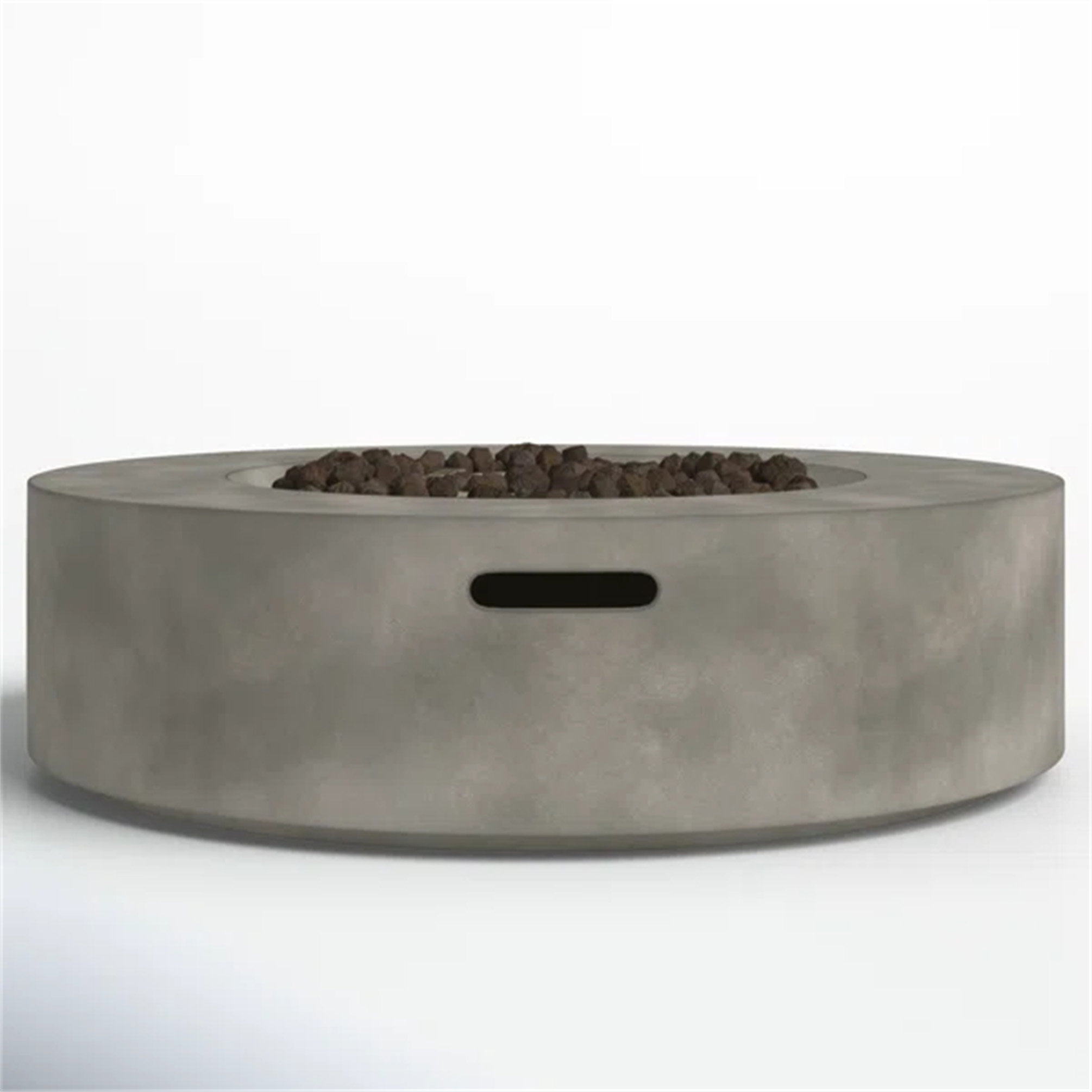 Latitude Run® Fiber Reinforced Concrete Outdoor Fire Pit Table | Wayfair