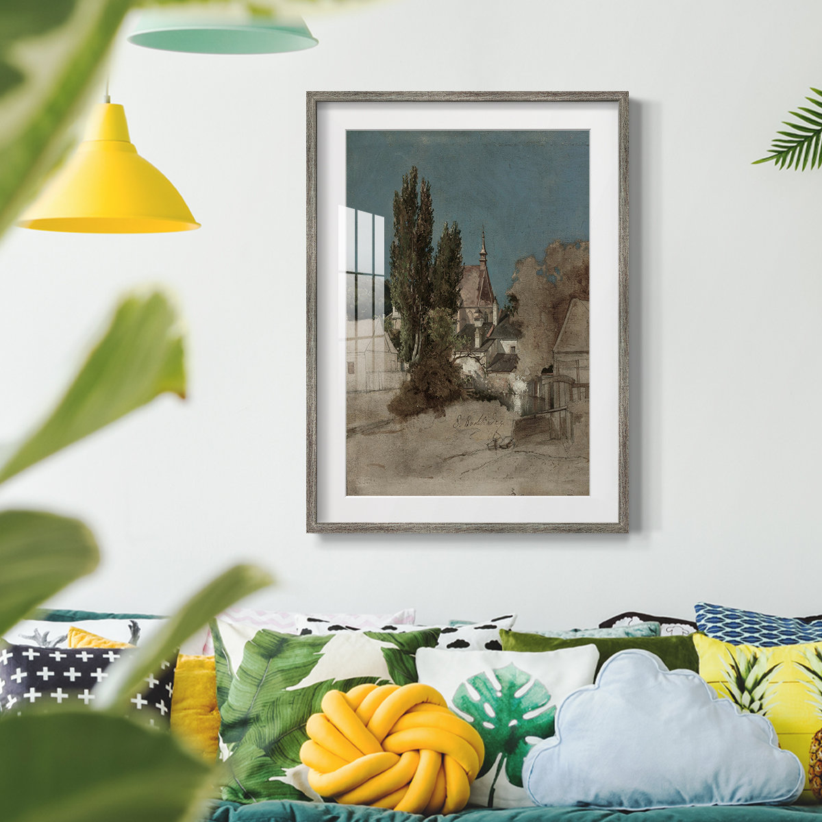 Red Barrel Studio® Vintage Landscape CCVII -Framed Print | Wayfair