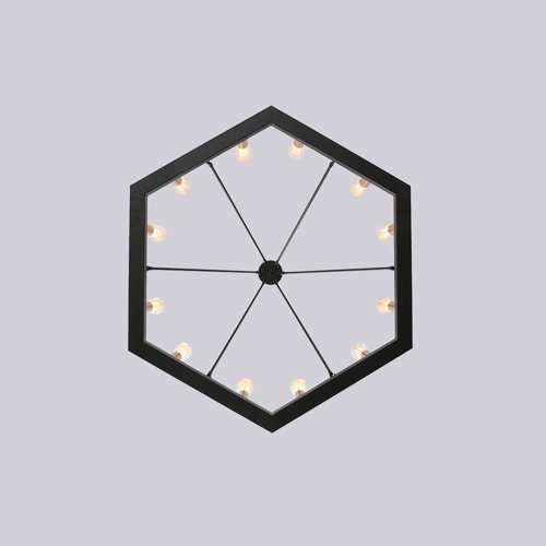 Gracie Oaks Litchford 12 - Light Lantern Wagon Wheel Chandelier | Wayfair