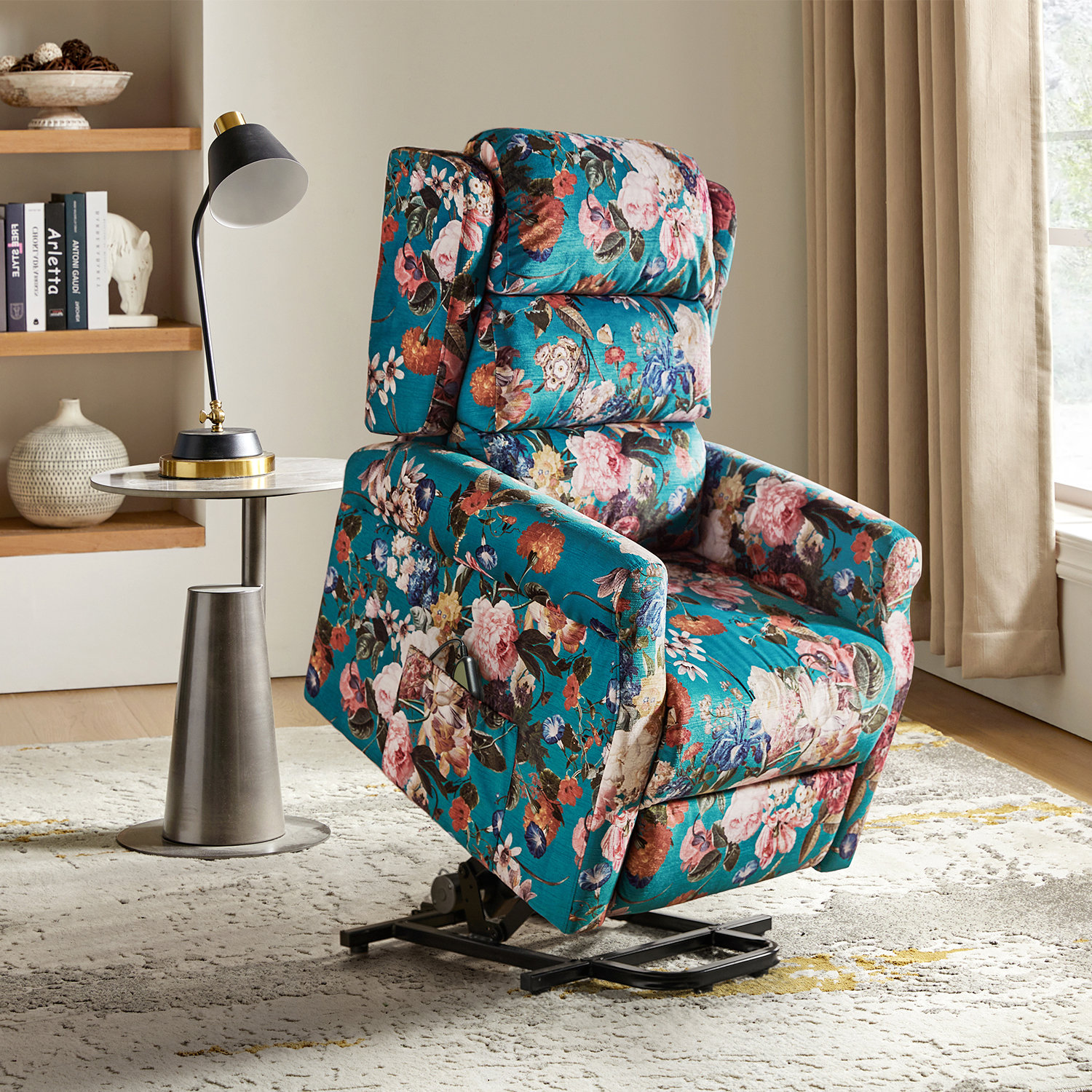 Lark Manor™ Antonanzas Floral Print Lift Assist Power Recliner with ...