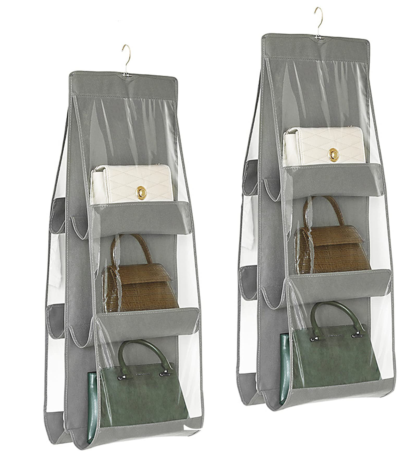 Hokku Designs 2 Pack Handbag Storage Hanging Purse Organizer Bedroom ...