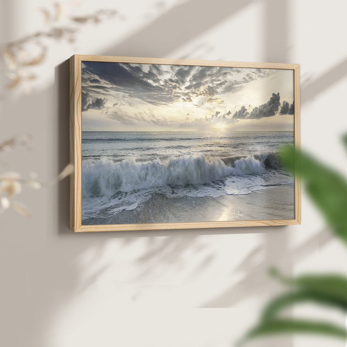 Highland Dunes Soft Tides I -Framed Print - Restickable | Wayfair