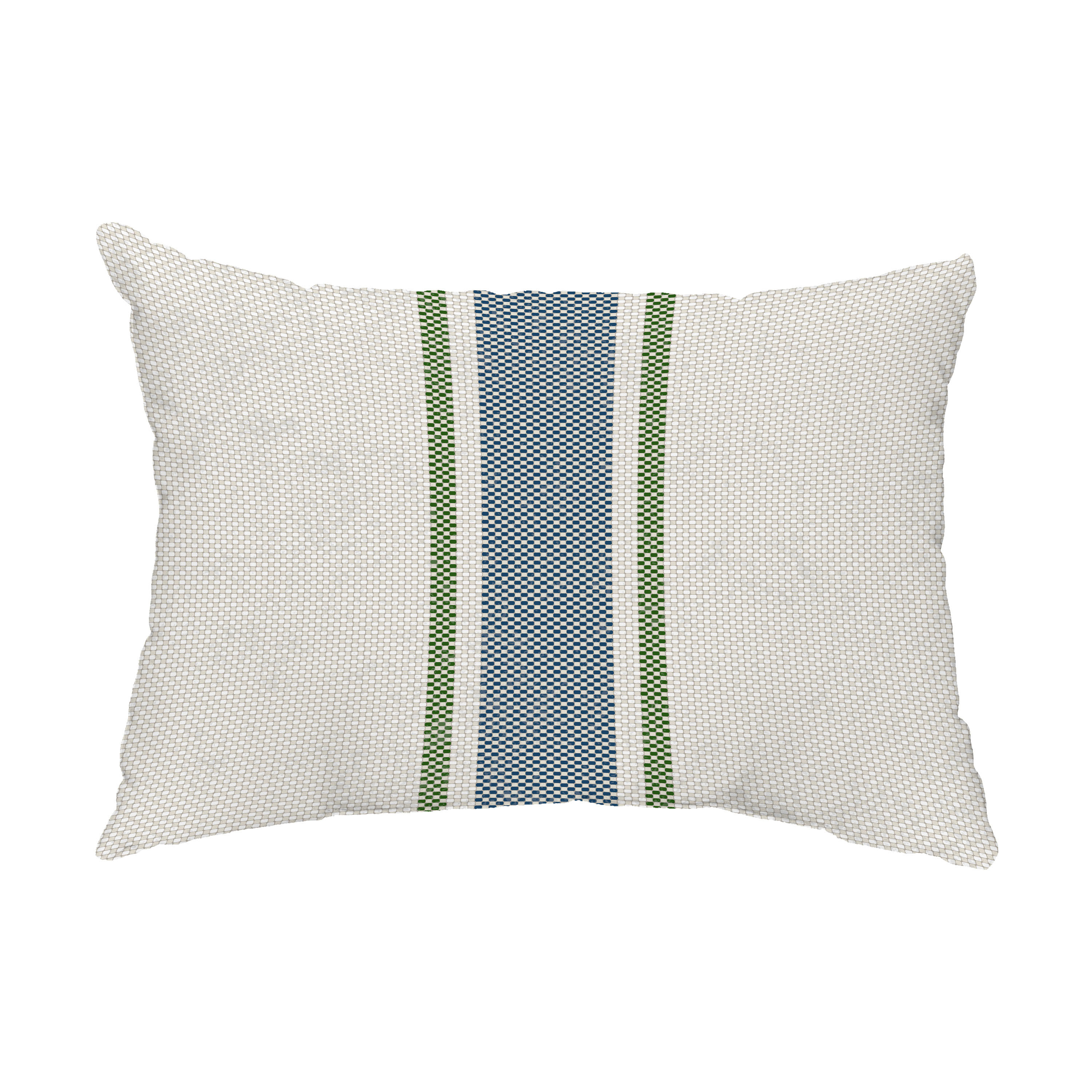e by design Grain Sack Outdoor Rectangular Pillow Cover & Insert ...