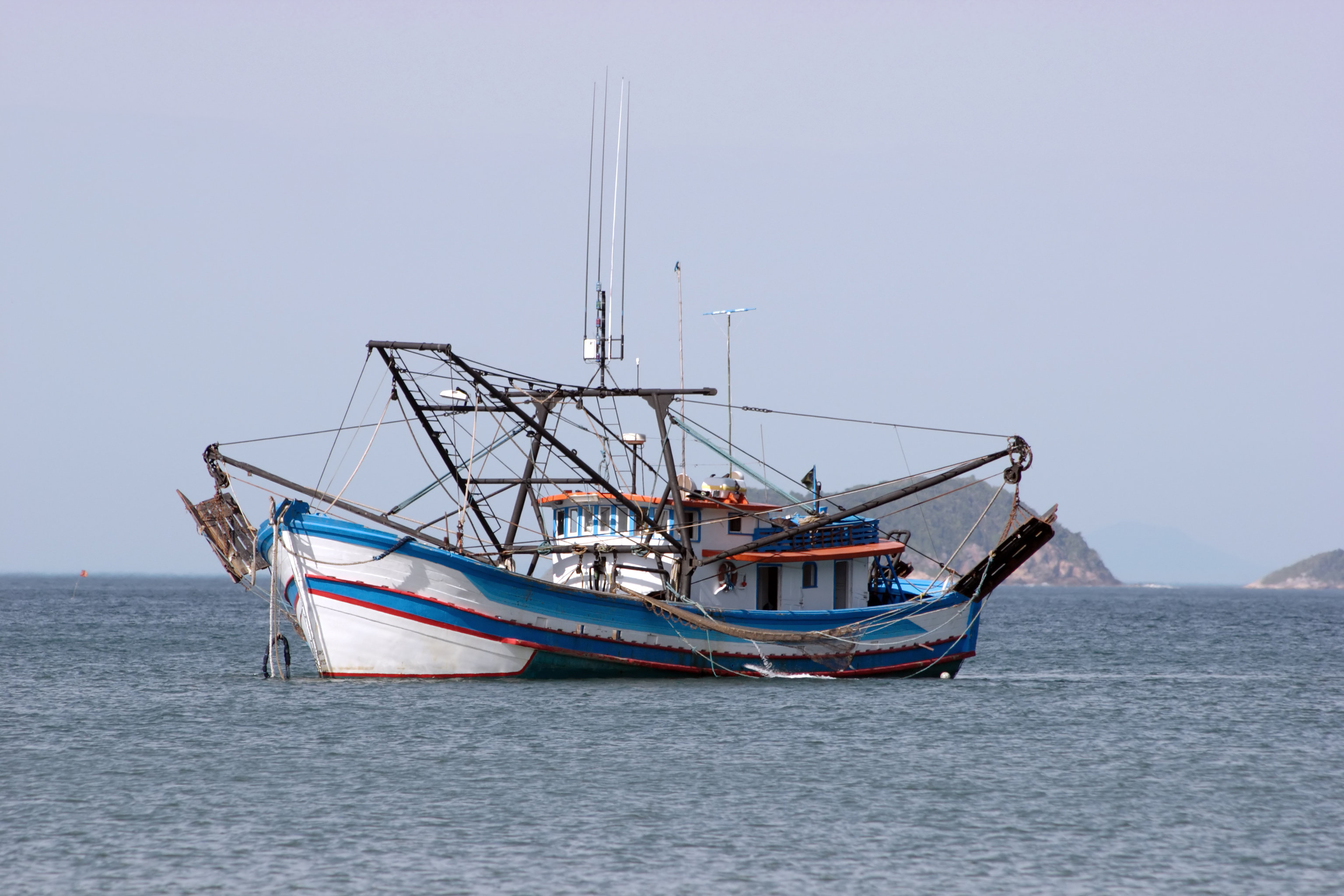 Breakwater Bay Big Fishing Boat by Lucato - Wrapped Canvas Photograph ...
