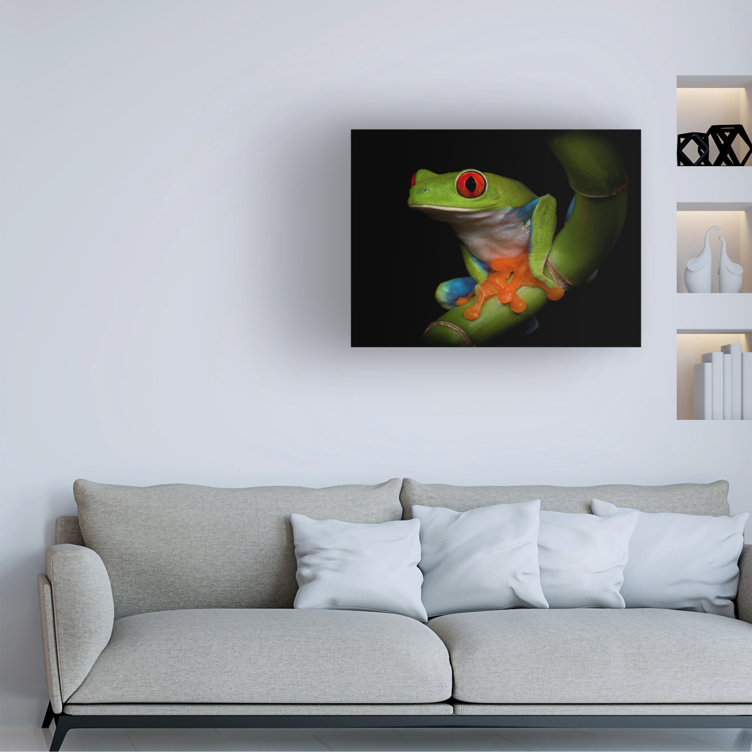 Ebern Designs Ferdinando Valverde Trying To Hide Canvas Art | Wayfair