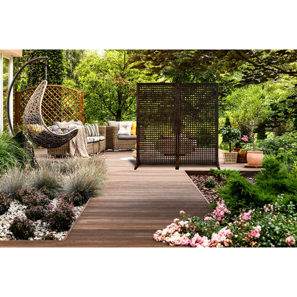 Porpora 72" W X 72" H Solid Wood Screen With Stand | Wayfair