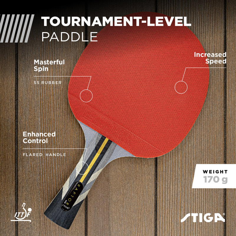 STIGA Raptor Performance Table Tennis Racket & Reviews | Wayfair