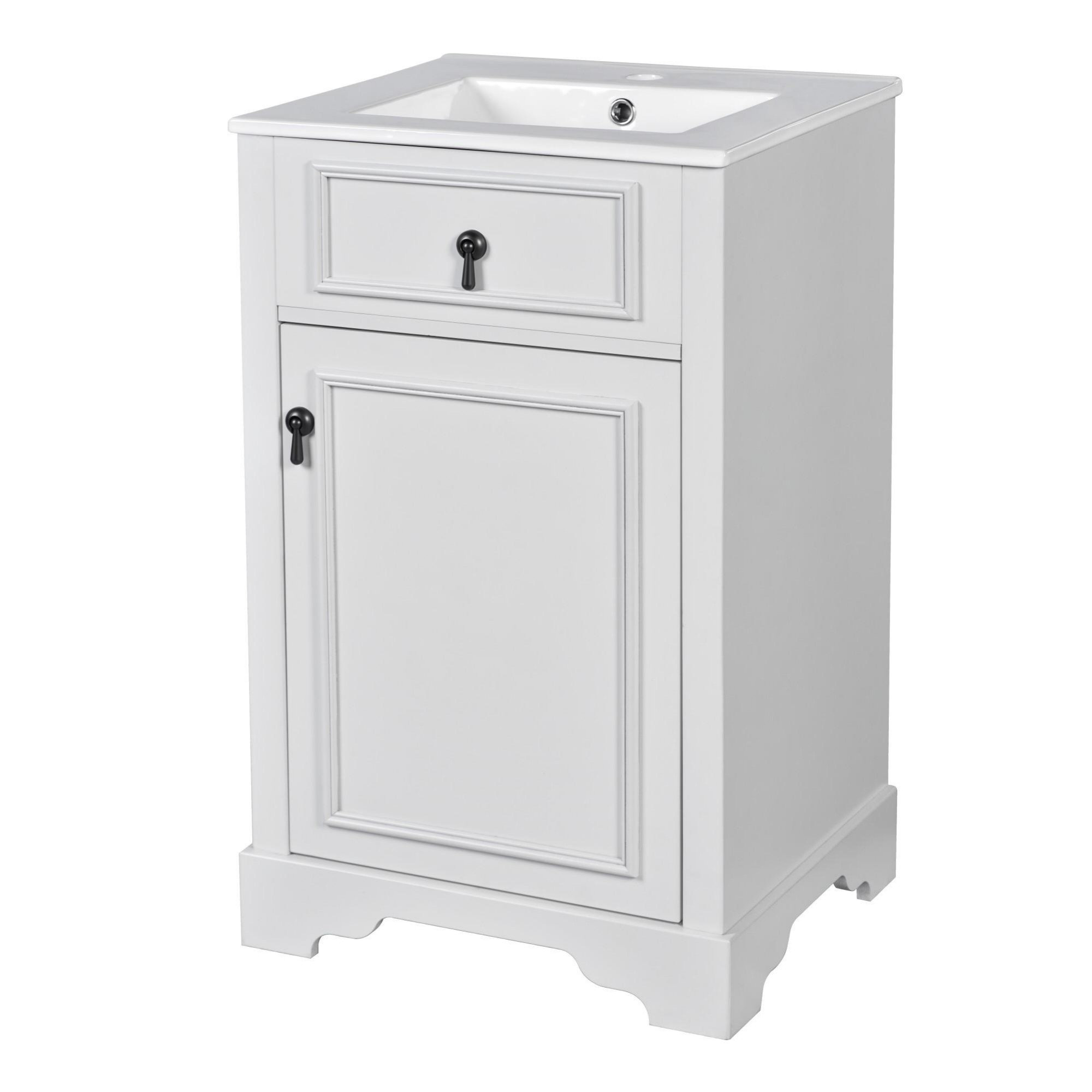 Winston Porter 20-Inch Bathroom Vanity with Ceramic Sink - Wayfair Canada